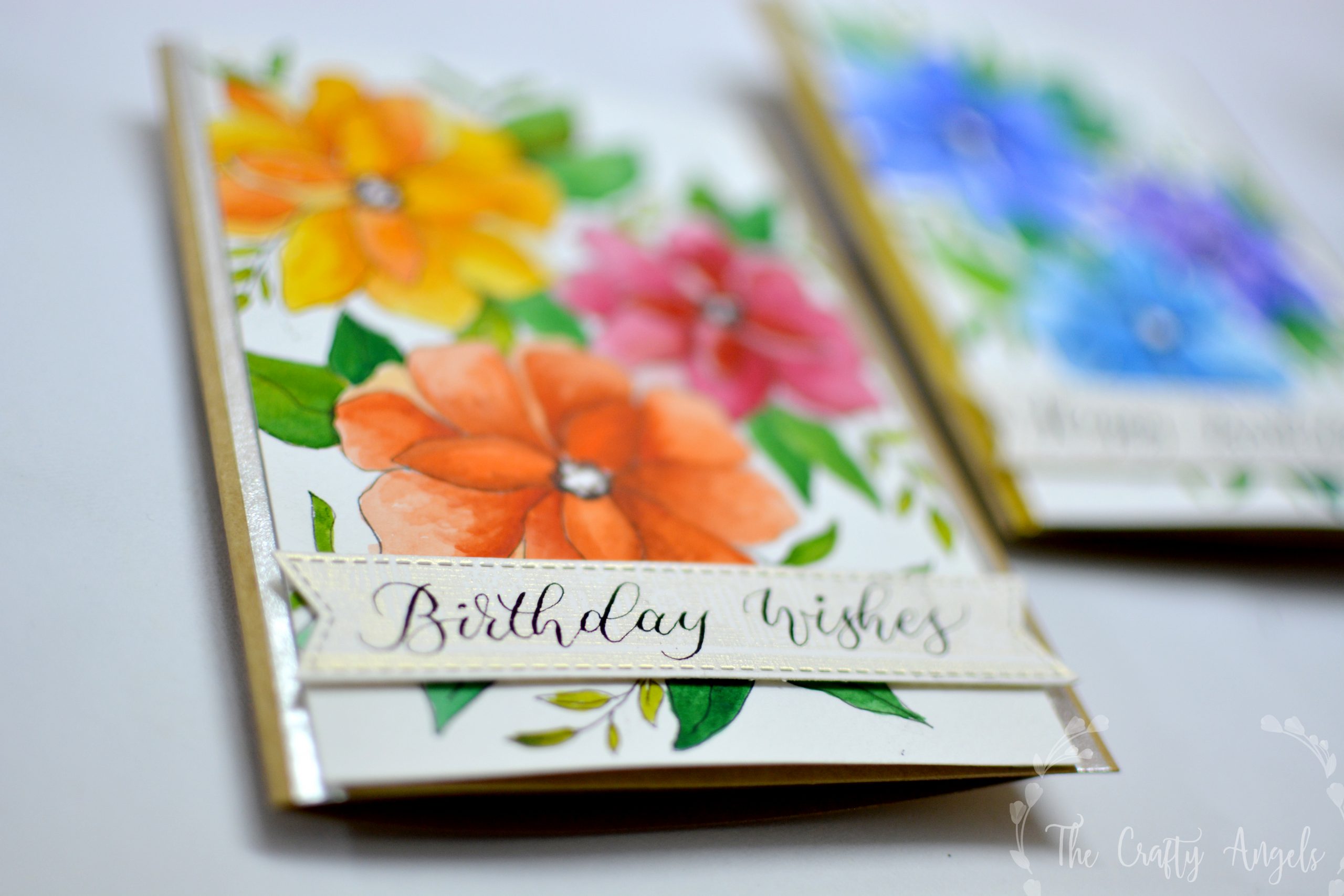 Floral Birthday Cards {Free} Printable - The Crafty Angels