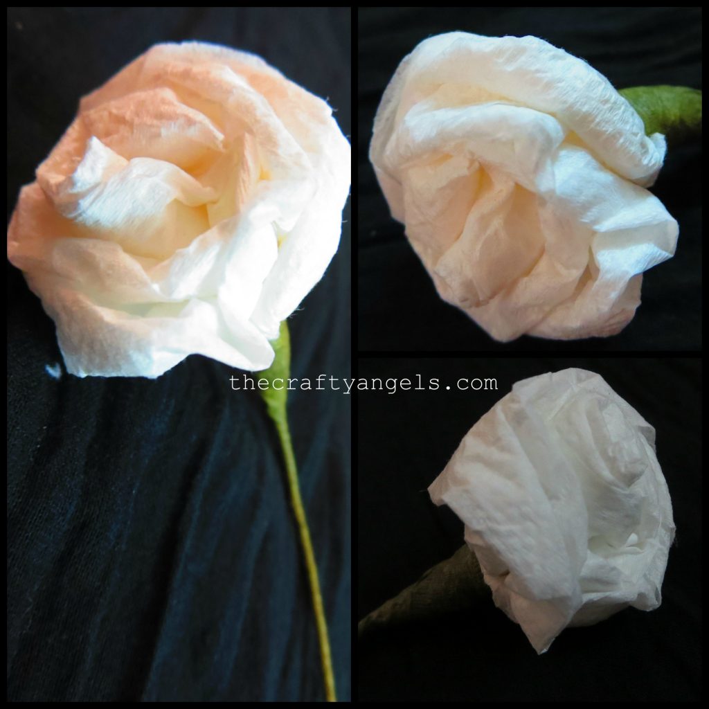 How to make Tissue Paper Rose Flowers #8 » The Crafty Angels