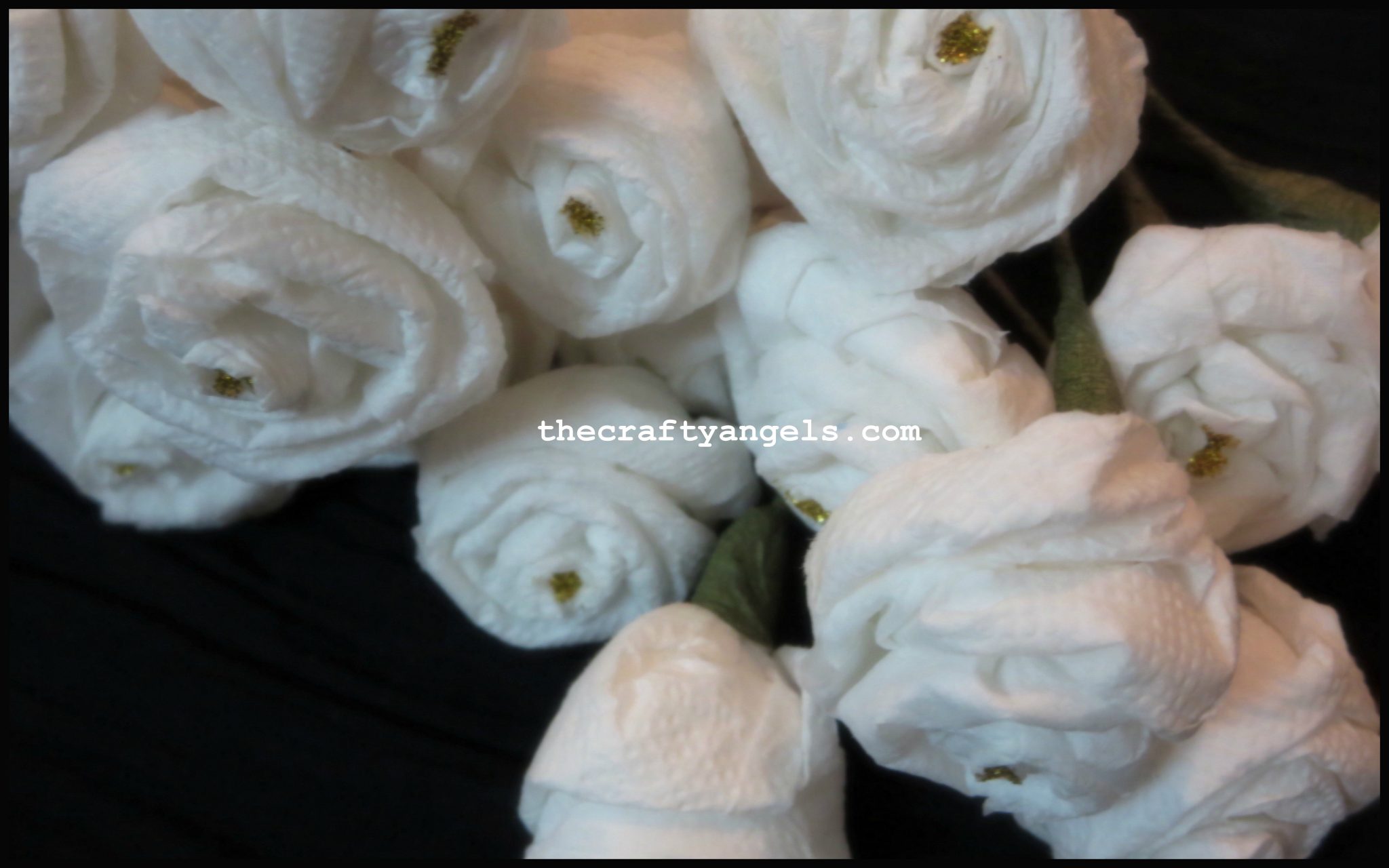 How to make Tissue Paper Rose Flowers #8 » The Crafty Angels