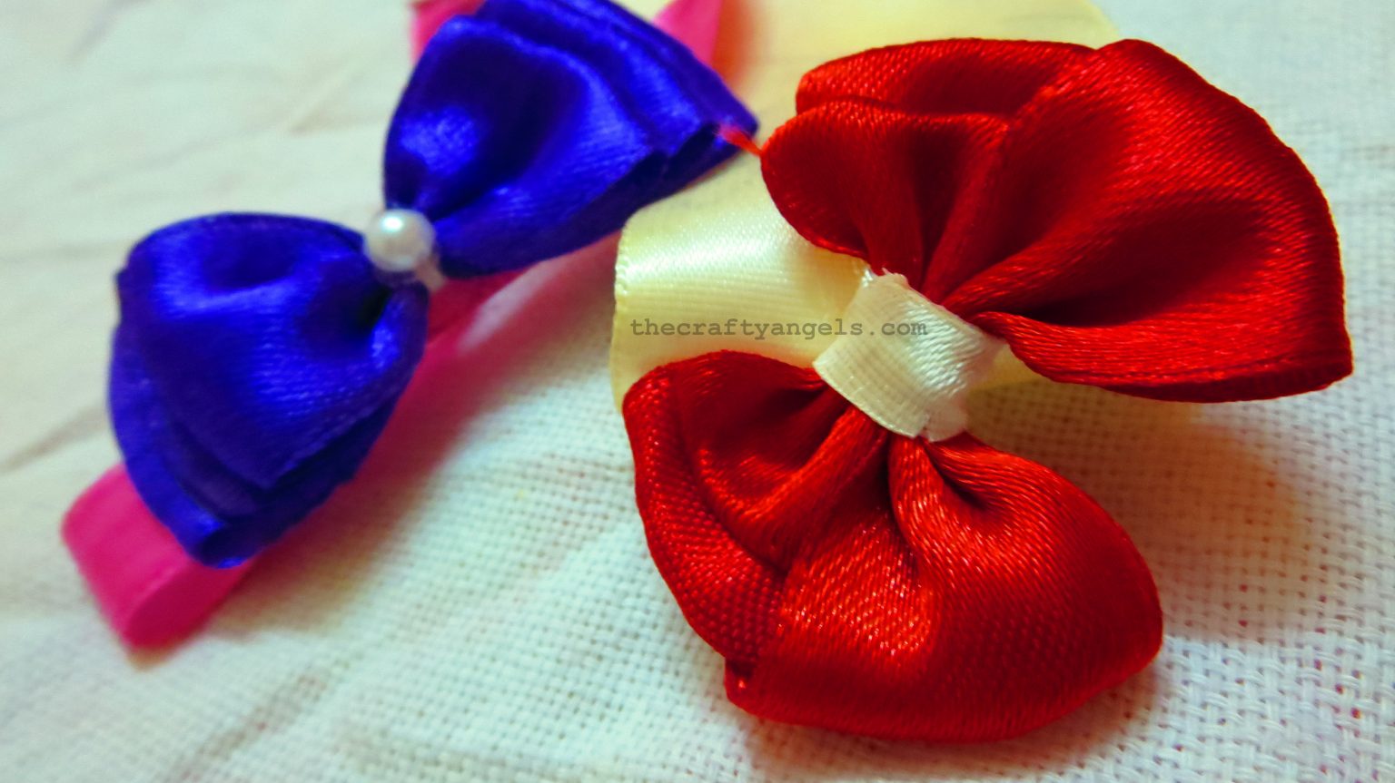 Cute Layered Ribbon Bows Tutorial #12 » The Crafty Angels