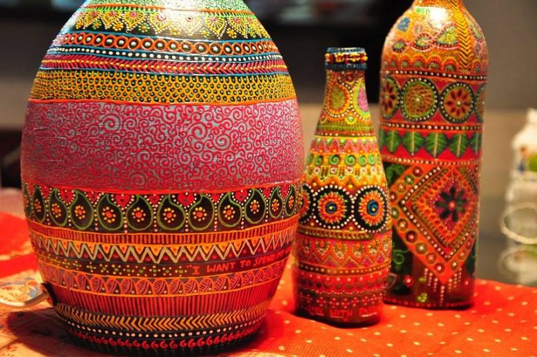 Madhukari Bottle Art by Ms. Madhu Gajjala #15 » The Crafty Angels