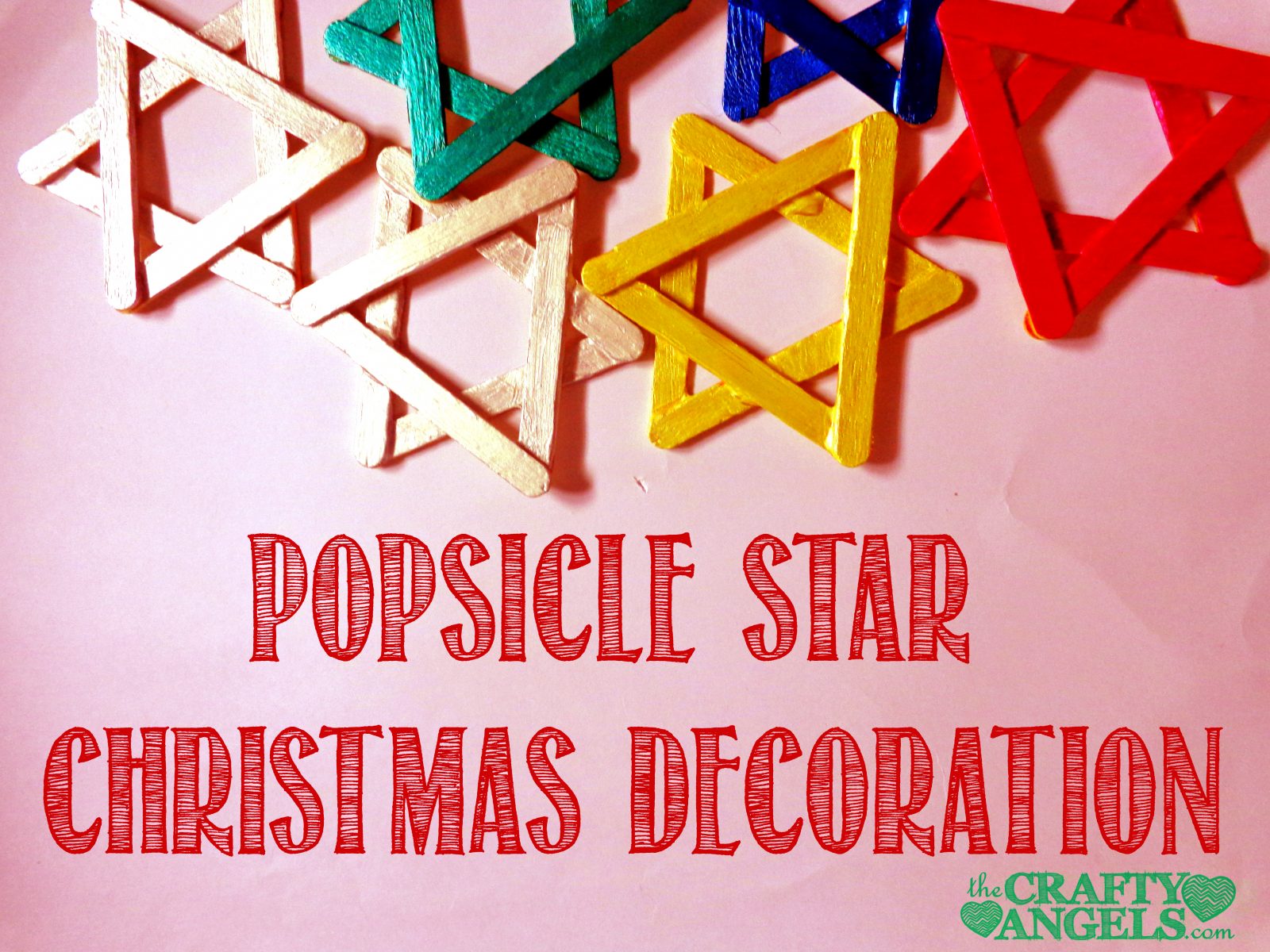 Popsicle craft : Christmas Popsicle star making #17 » The Crafty Angels