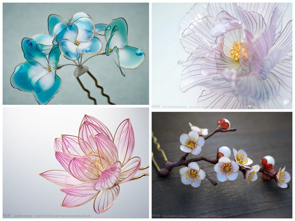 Kanzashi Flowers by Sakae » The Crafty Angels