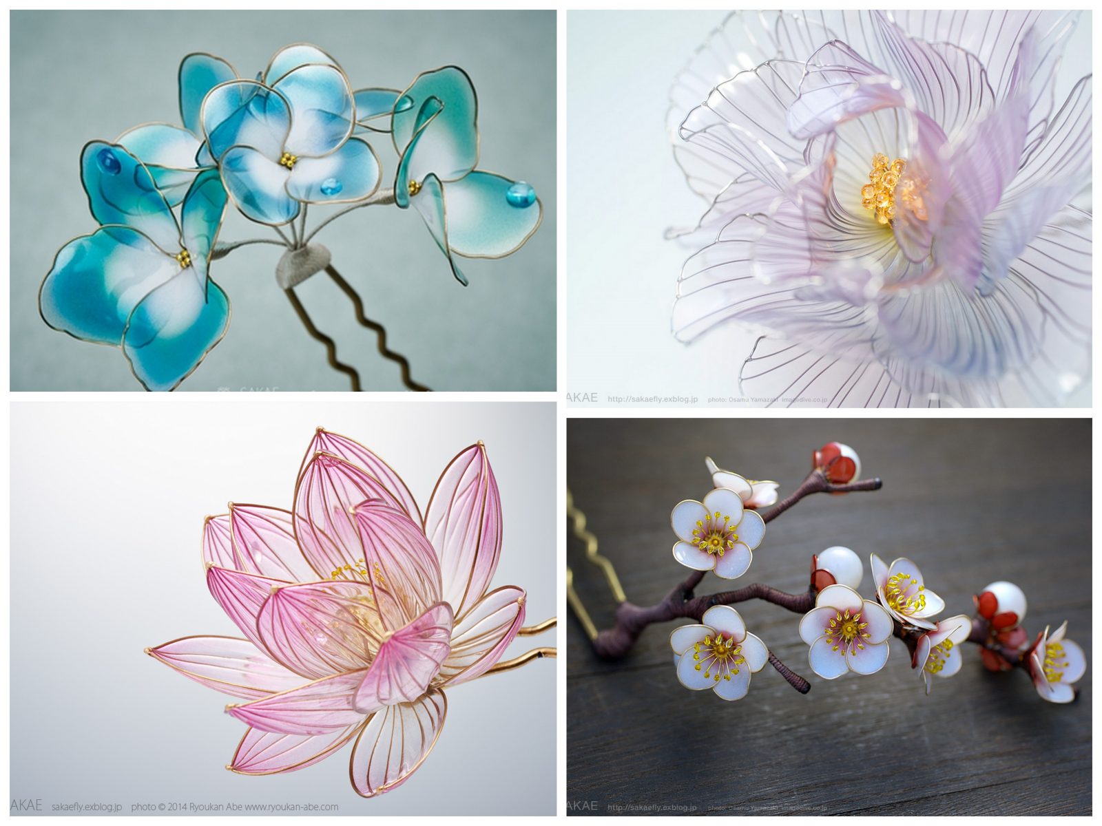 Kanzashi Flowers by Sakae » The Crafty Angels