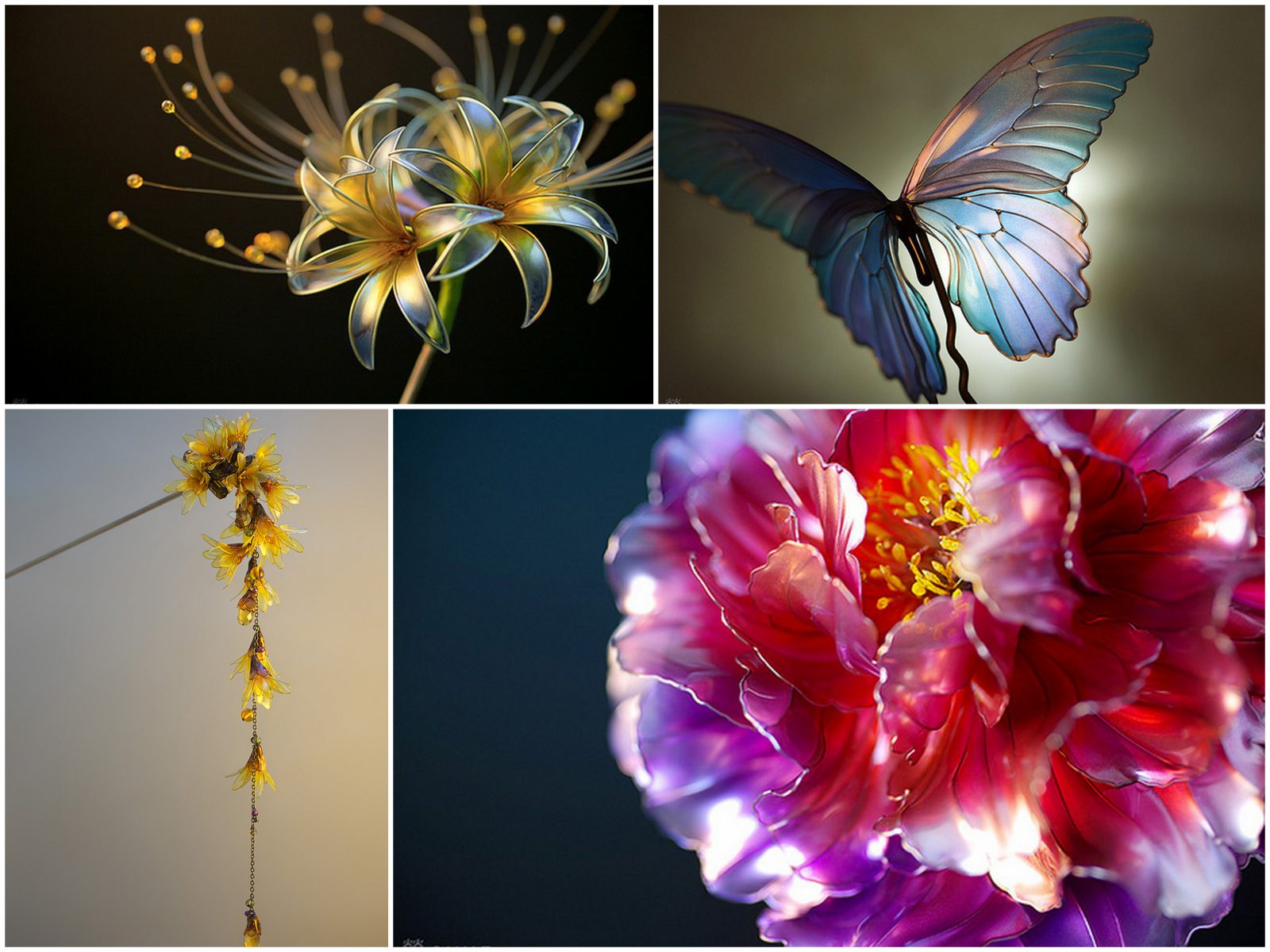 Kanzashi Flowers by Sakae » The Crafty Angels