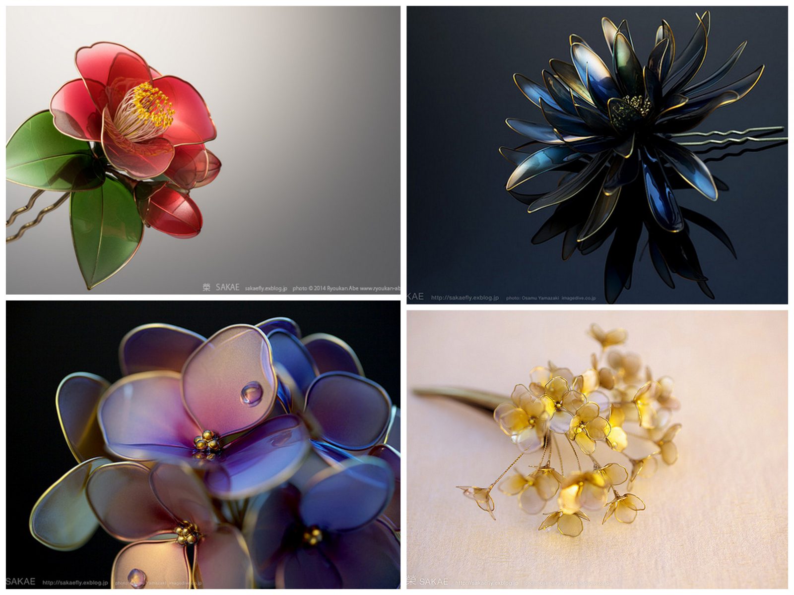 Kanzashi Flowers by Sakae » The Crafty Angels