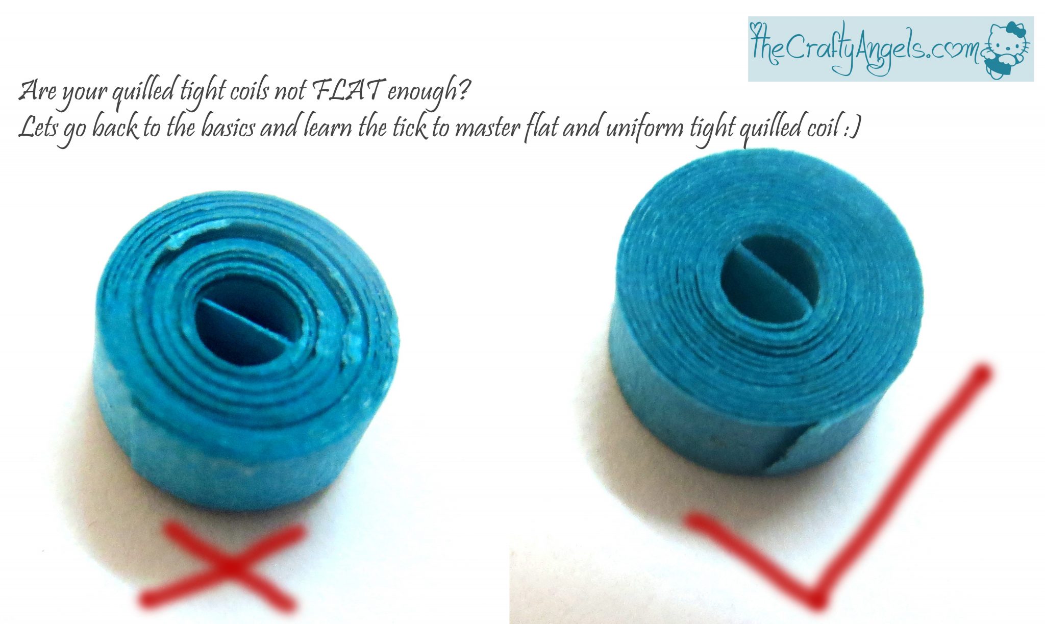 Basic Quilling tutorial : Making Flat Tight Quilled Coils » The Crafty ...