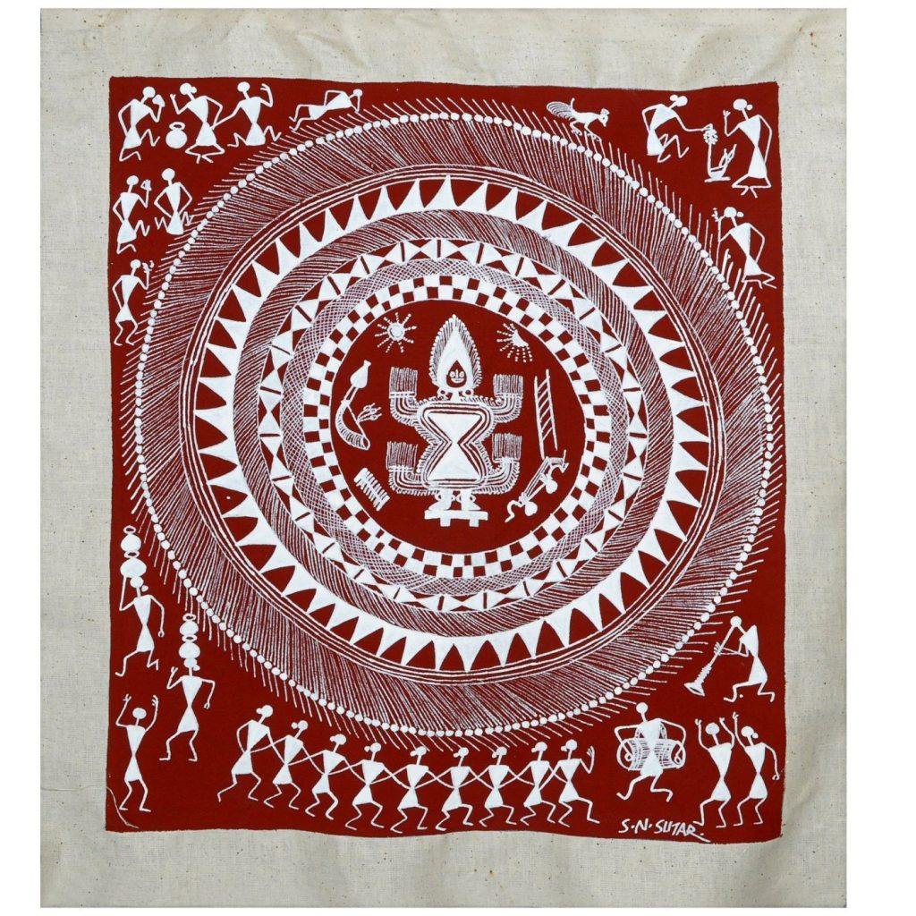 A Complete Warli painting Tutorial Guide » The Crafty Angels