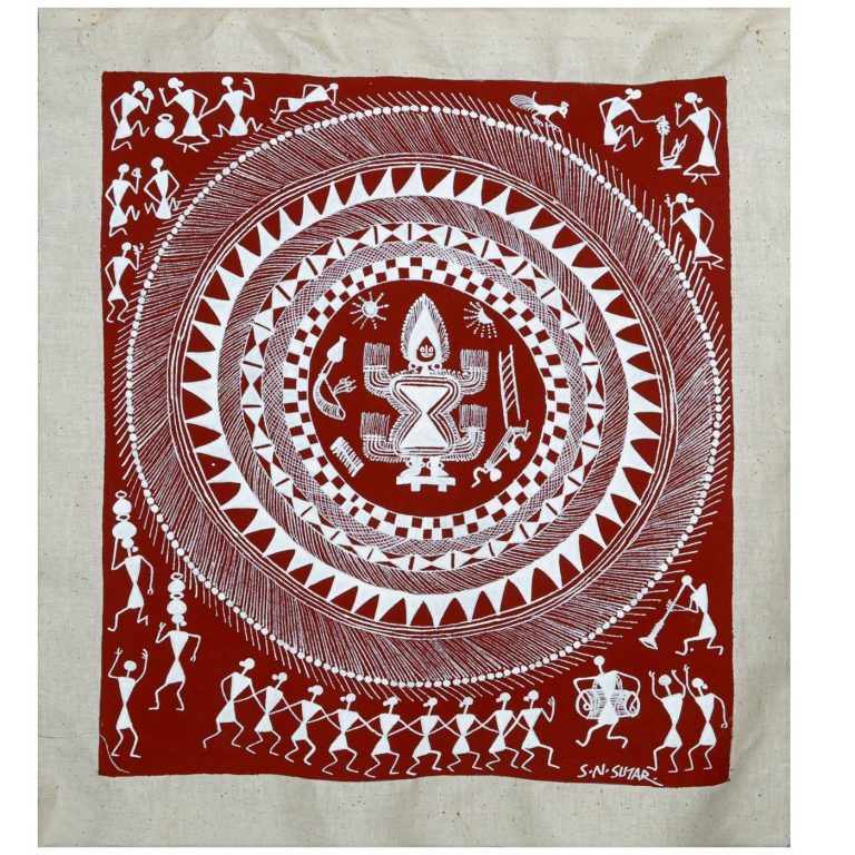 A Complete Warli painting Tutorial Guide » The Crafty Angels
