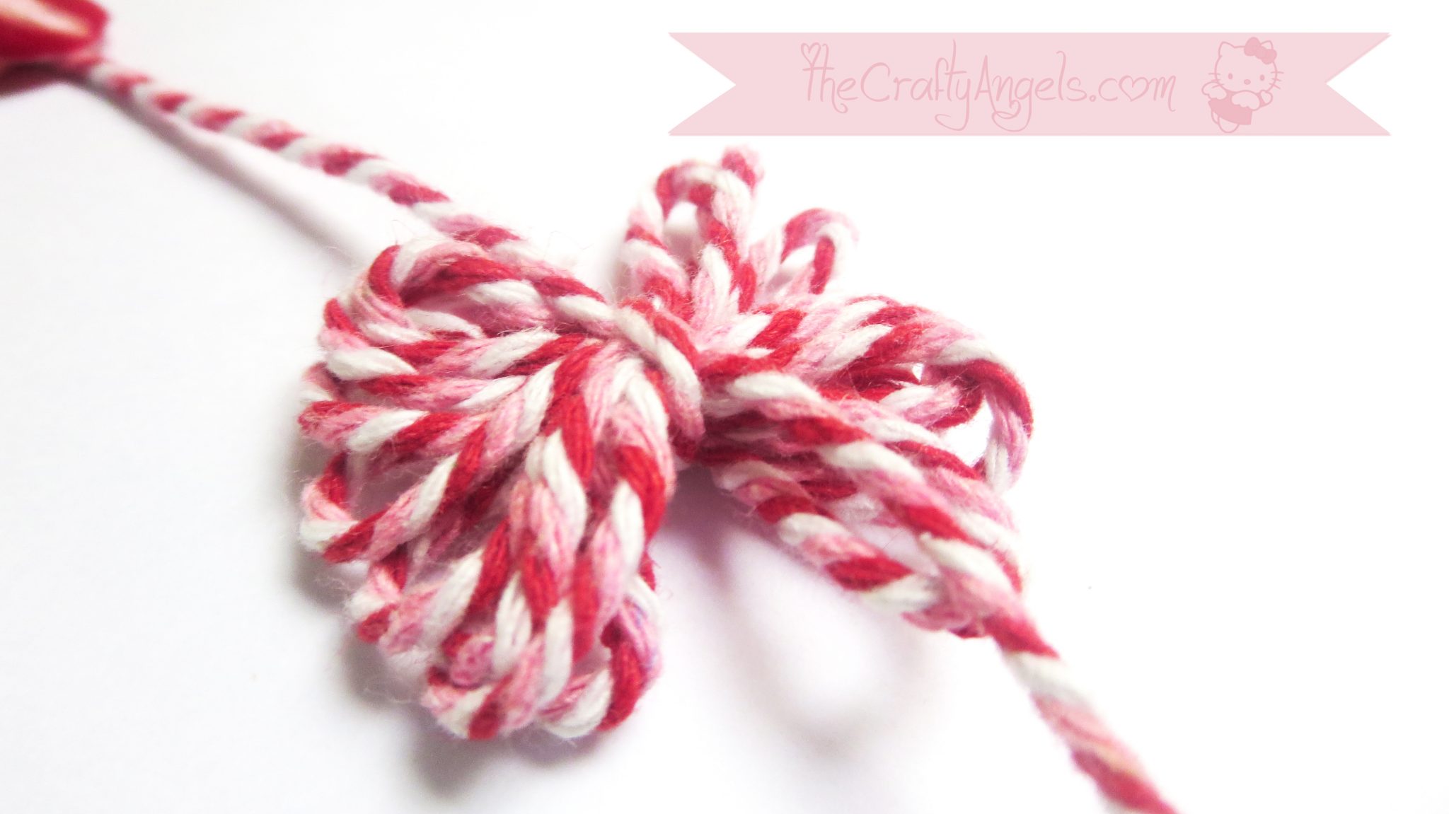 Bakers Twine Bow embellishment Tutorial » The Crafty Angels