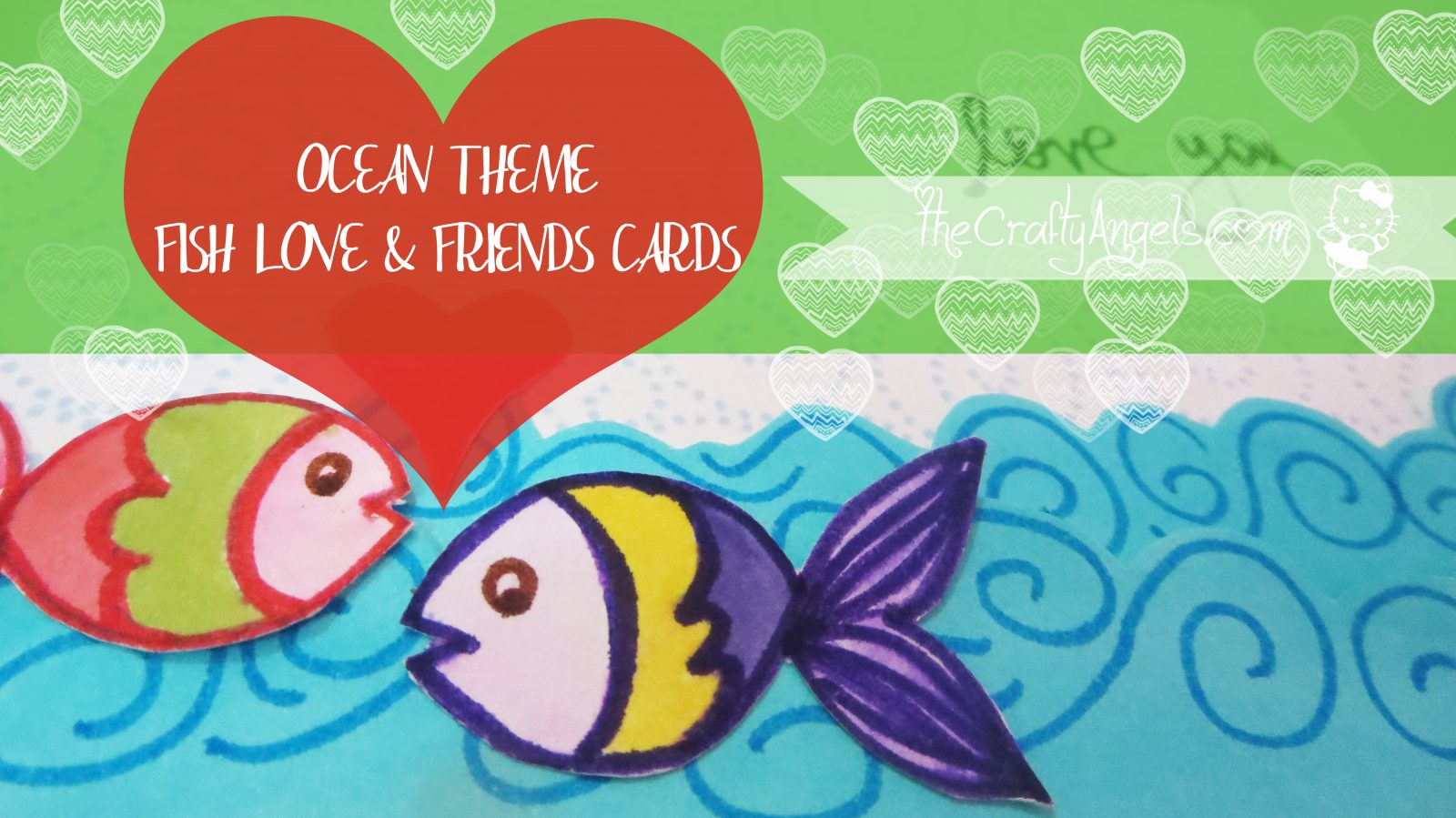Ocean theme handmade greeting card » The Crafty Angels
