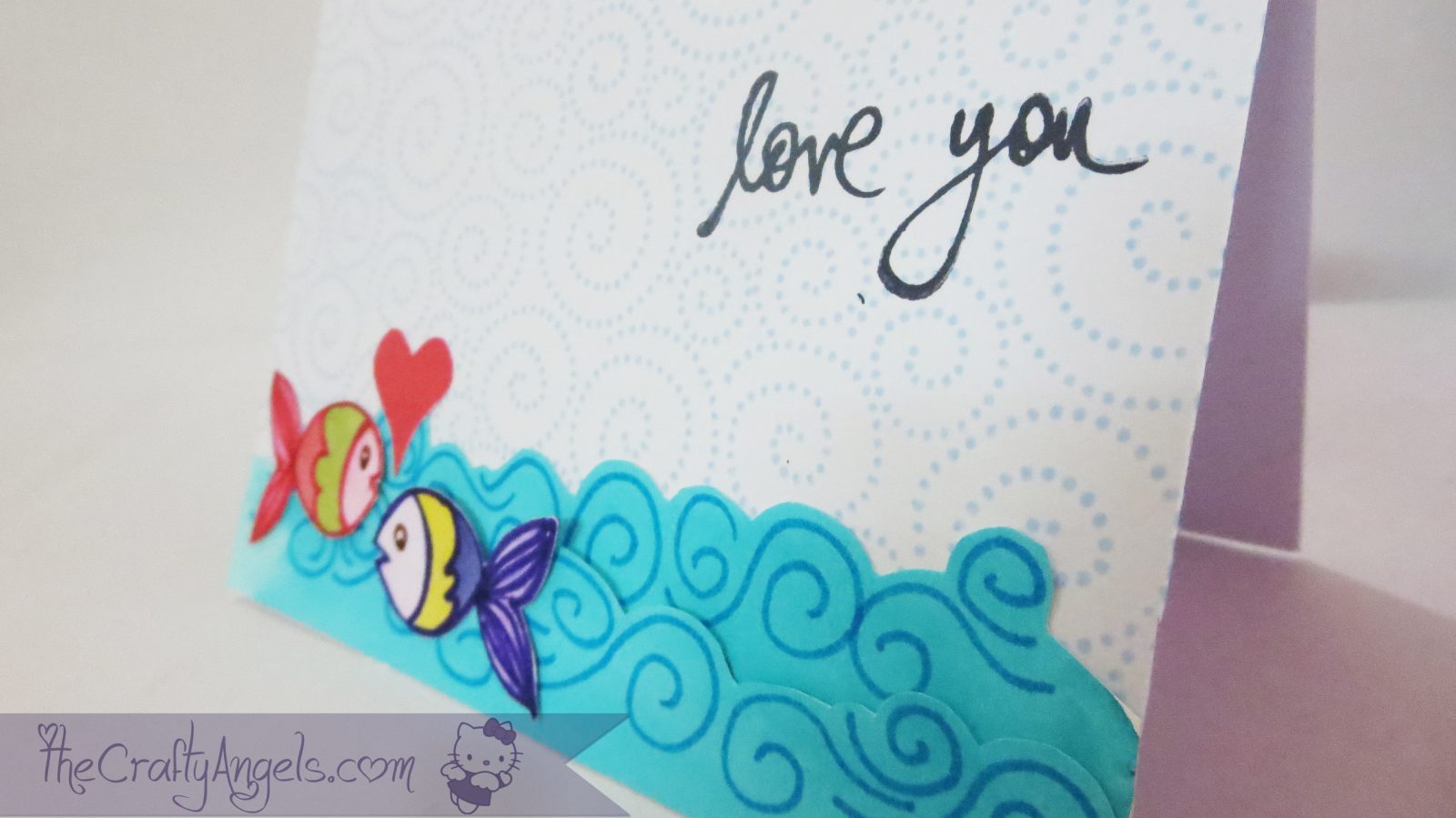 Ocean theme handmade greeting card » The Crafty Angels
