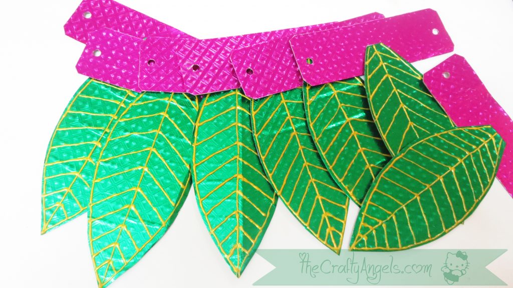 DIY mango leaf door toran tutorial » The Crafty Angels