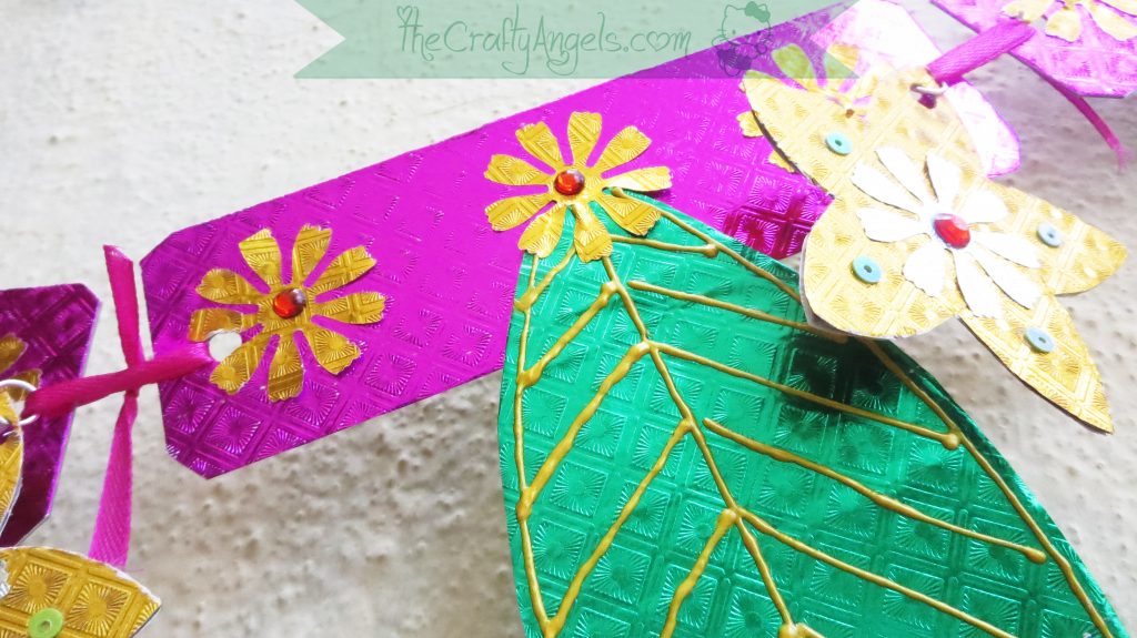 DIY mango leaf door toran tutorial » The Crafty Angels
