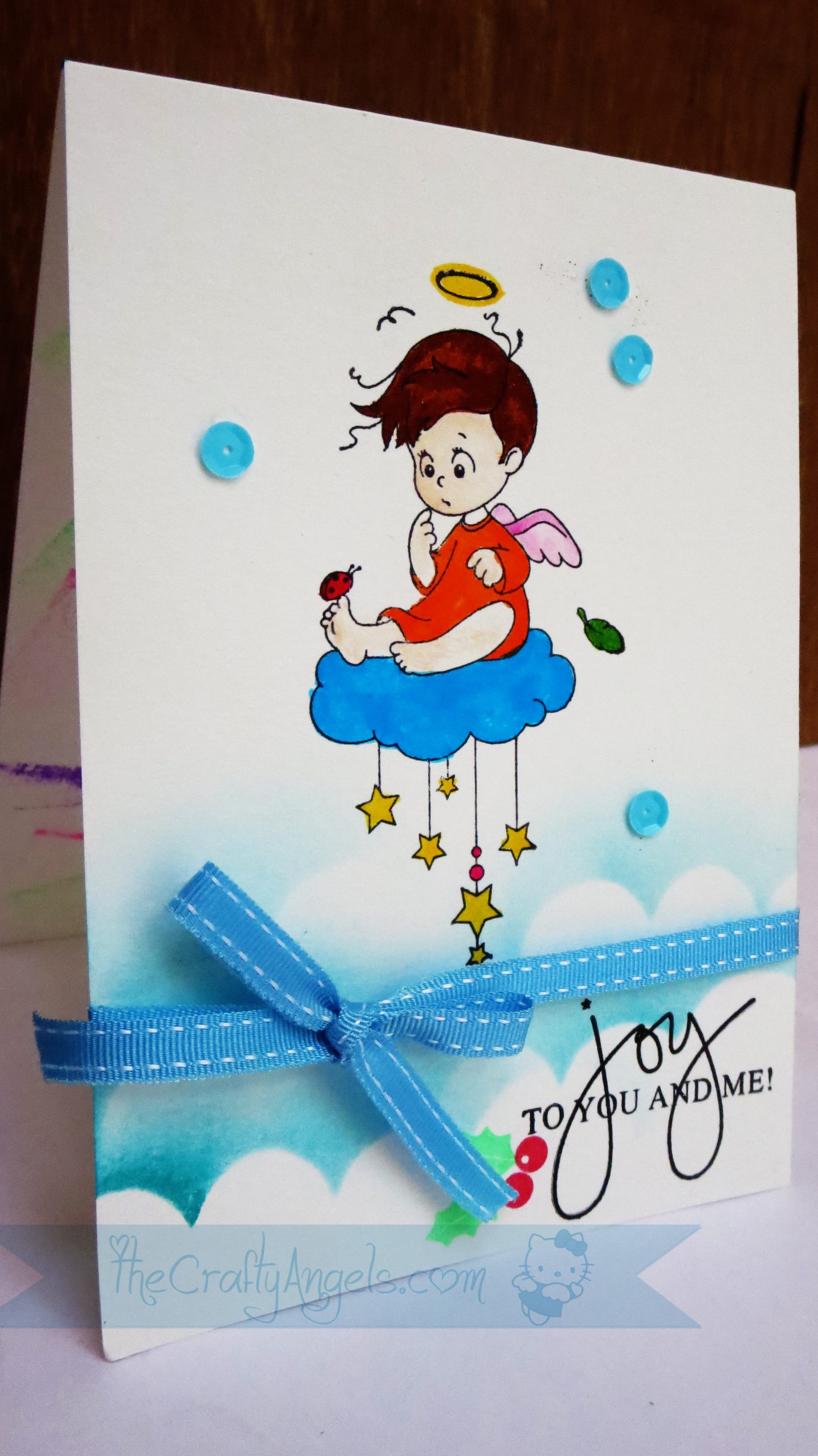 Handmade Angel Christmas Card » The Crafty Angels