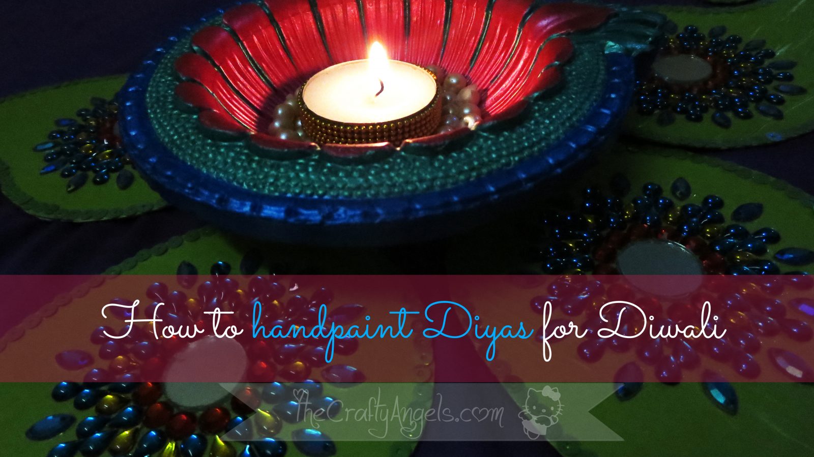 How to paint diya for diwali » The Crafty Angels