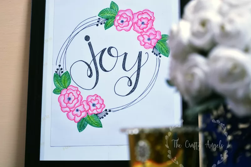 DIY Framed quotes as wall decor - The Crafty Angels
