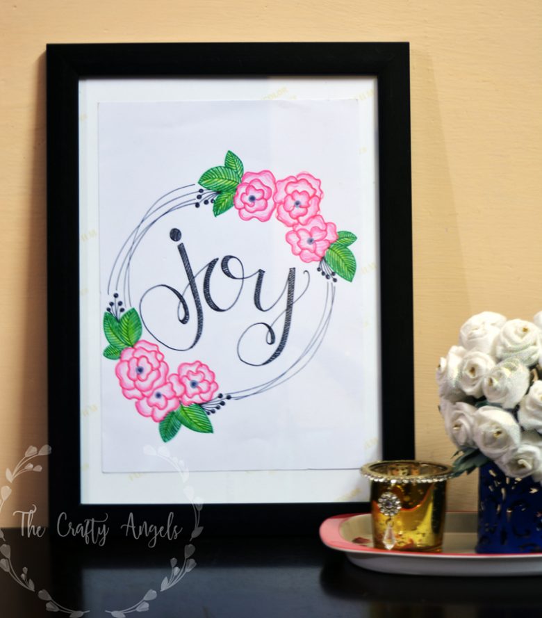 DIY Framed quotes as wall decor » The Crafty Angels