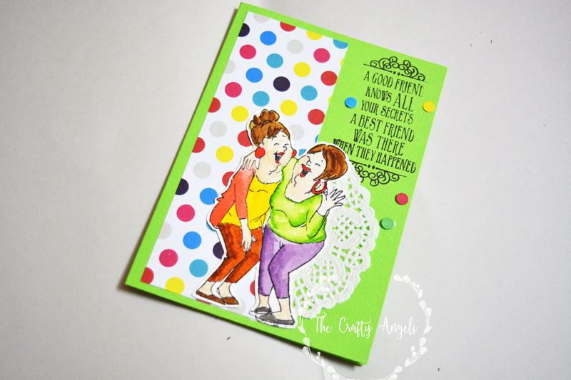 Art Impressions laughing : Friends card » The Crafty Angels