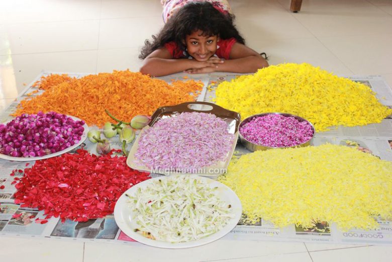 How to make onam pookkalam easily » The Crafty Angels