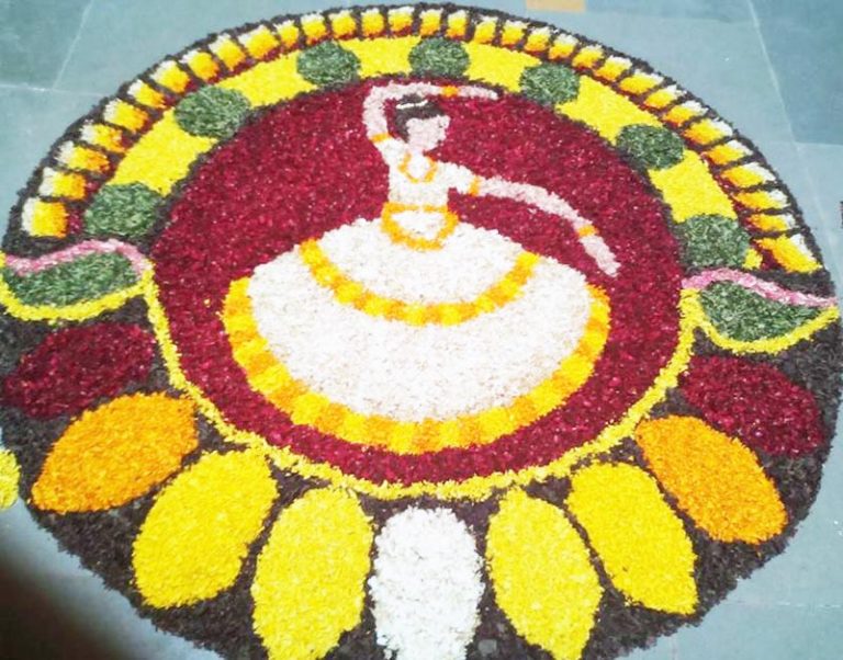 How to make onam pookkalam easily » The Crafty Angels