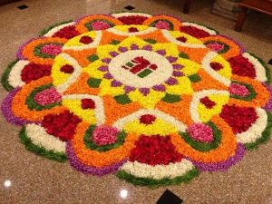 How to make onam pookkalam easily » The Crafty Angels