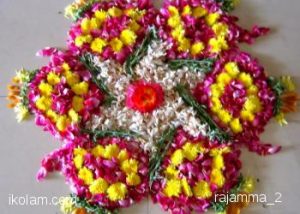 How to make onam pookkalam easily » The Crafty Angels
