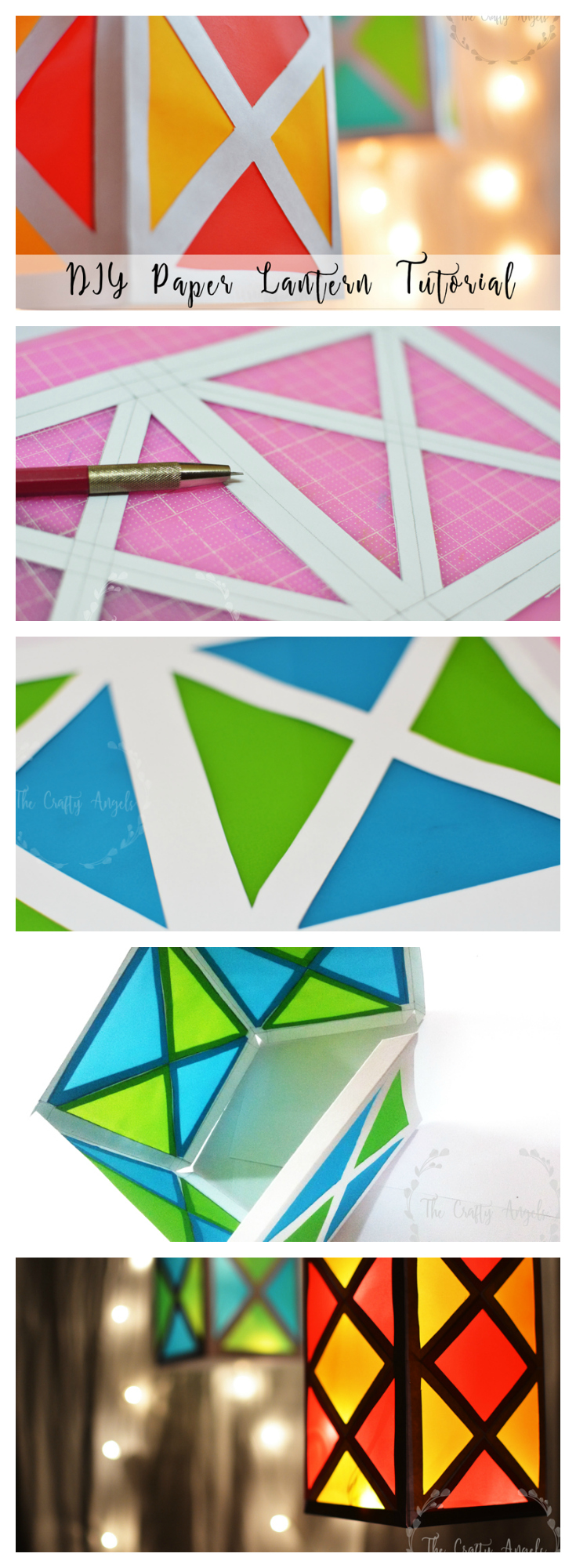 Colorful Paper Lantern Tutorial » The Crafty Angels
