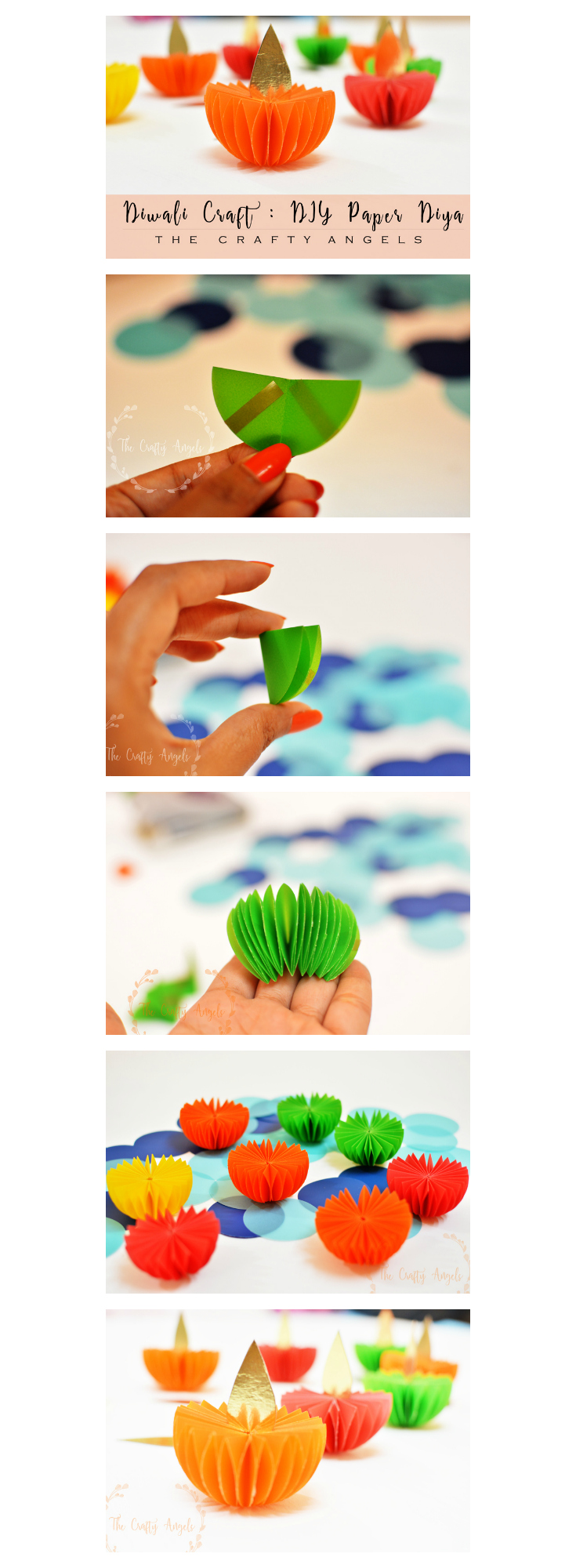 Diwali Craft – Paper Diya Tutorial » The Crafty Angels