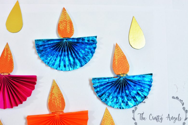 Diwali craft for kids : Paper Diya » The Crafty Angels