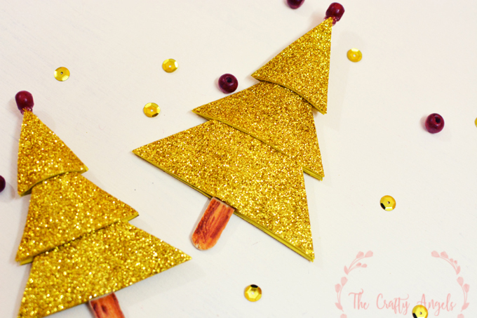 DIY Mini Christmas Tree Ornament » The Crafty Angels