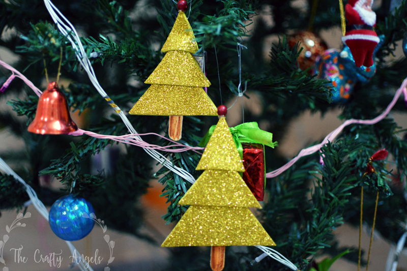 DIY Mini Christmas Tree Ornament » The Crafty Angels
