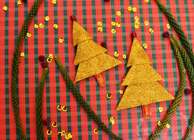 DIY Mini Christmas Tree Ornament » The Crafty Angels