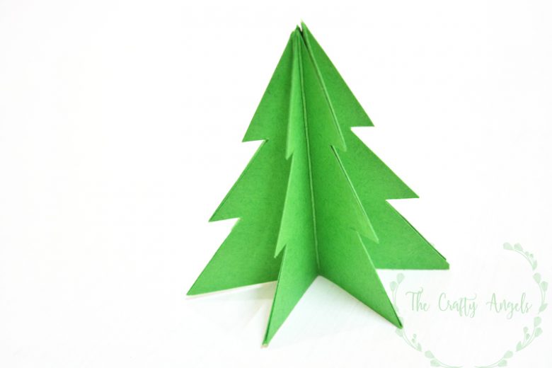 Paper Christmas Tree Garland Tutorial » The Crafty Angels