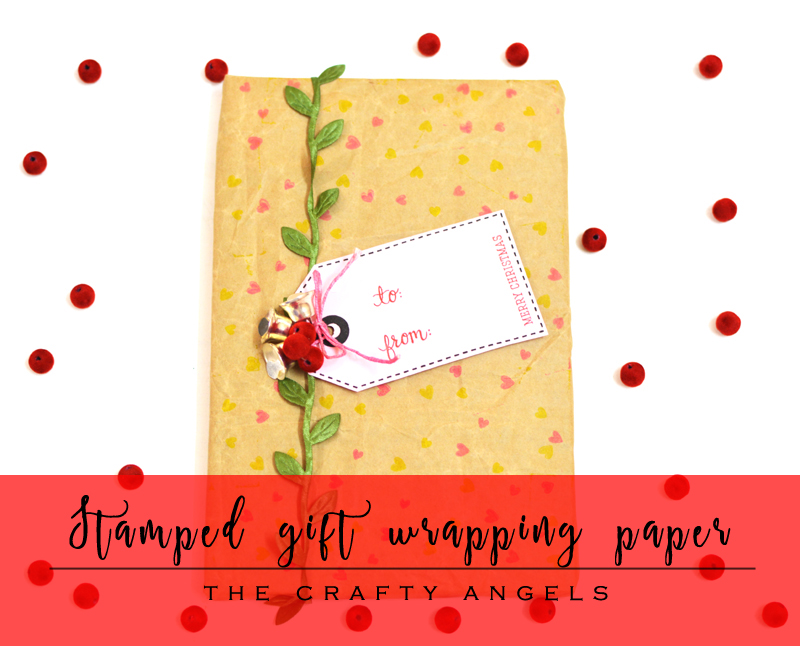 DIY Stamped wrapping paper » The Crafty Angels