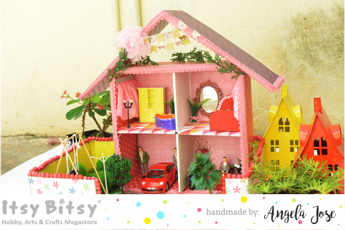 Darling DIY Dollhouse with Cardboard boxes » The Crafty Angels