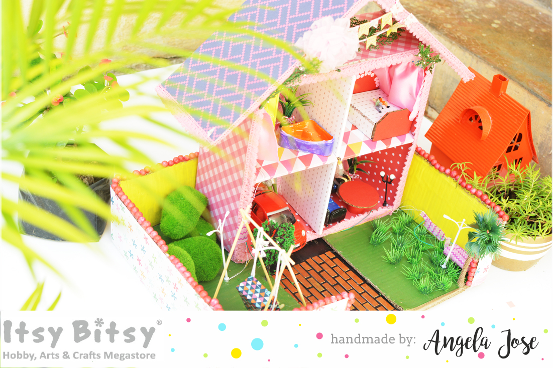 Darling DIY Dollhouse with Cardboard boxes » The Crafty Angels