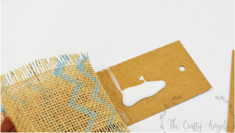 Making Burlap ribbon bookmark in ten minutes » The Crafty Angels