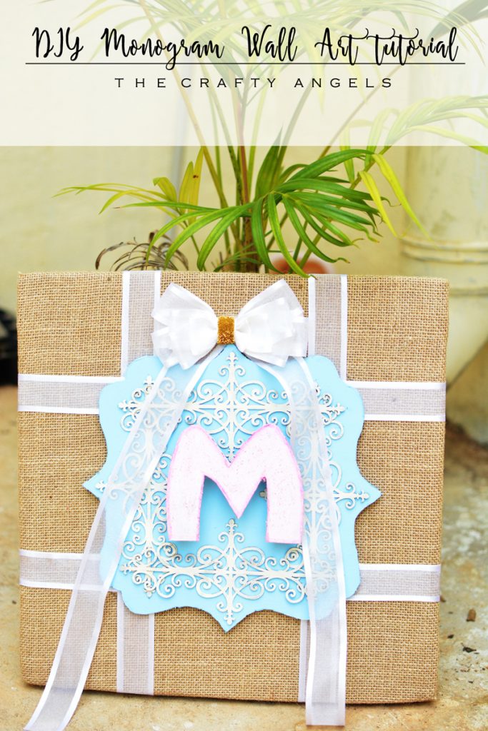 Making chic DIY Monogram wall art for Nursery » The Crafty Angels