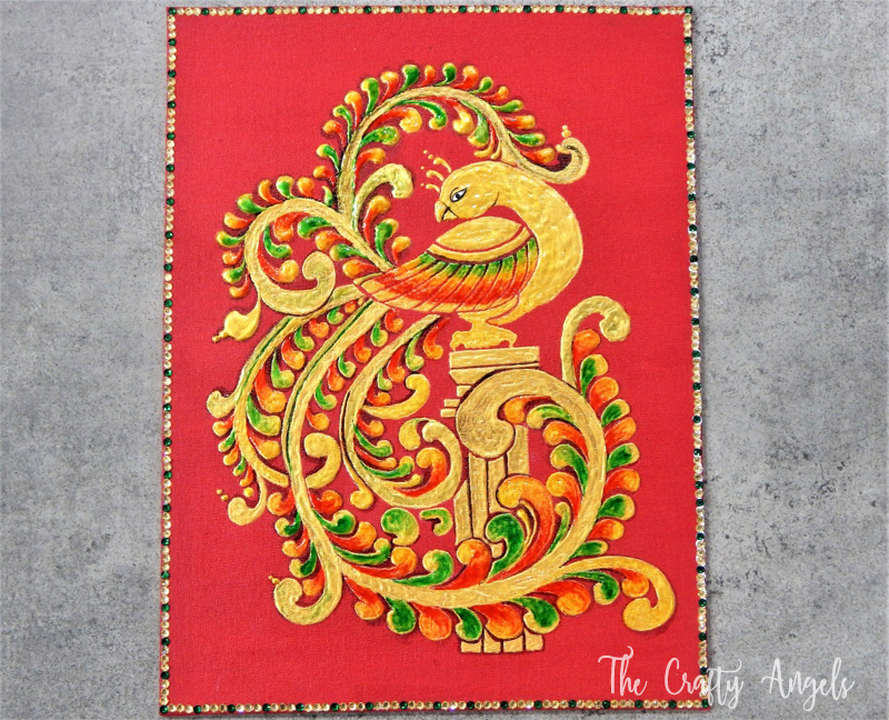 Making of Tanjore Painting : A simple tutorial » The Crafty Angels