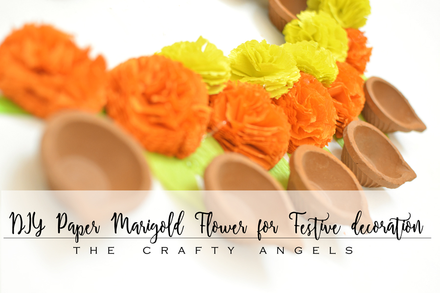 DIY Paper Marigold flowers for Festive decoration » The Crafty Angels