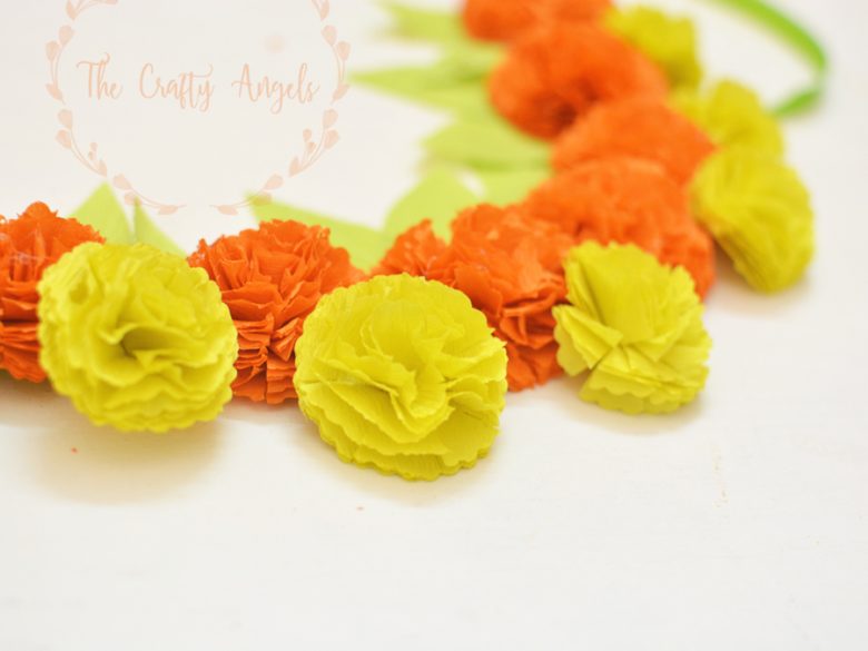 DIY Paper Marigold flowers for Festive decoration » The Crafty Angels