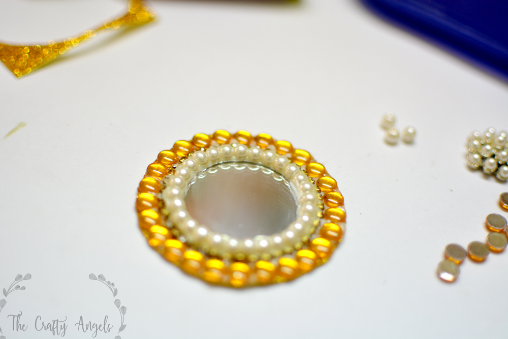 DIY handmade Kundan Rakhi making » The Crafty Angels