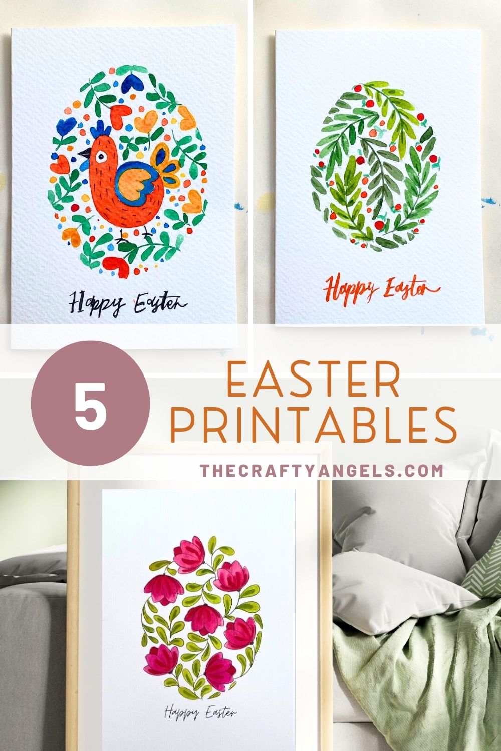 Five Printable Easter cards for fun egg-tivities with kids » The Crafty ...