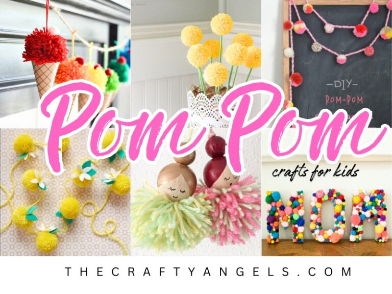 6 Adorable Kids Pom Pom Crafts for Little Crafters! » The Crafty Angels